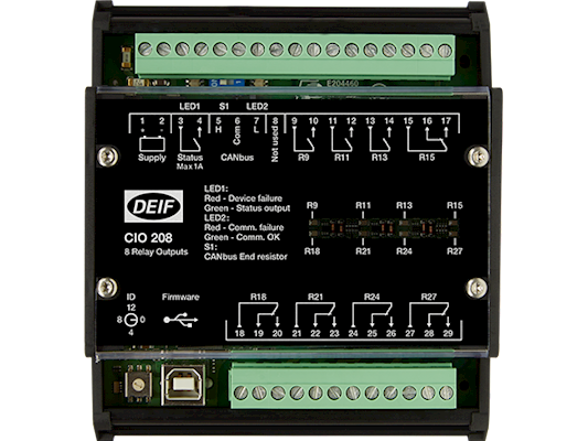 CAN bus-based I/O module CIO 208 - ASINCO
